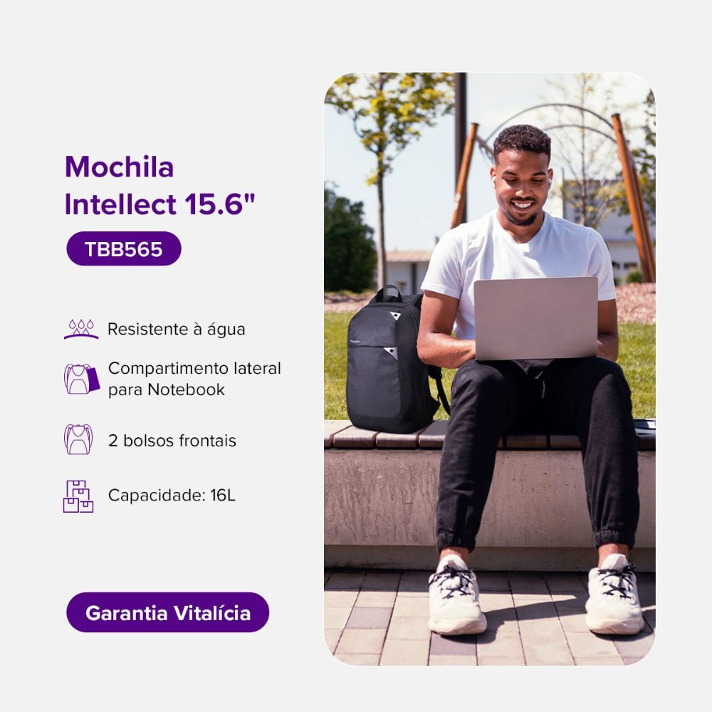 Mochila Intellect para Notebook 15.6 Polegadas Targus TBB565 - Targus