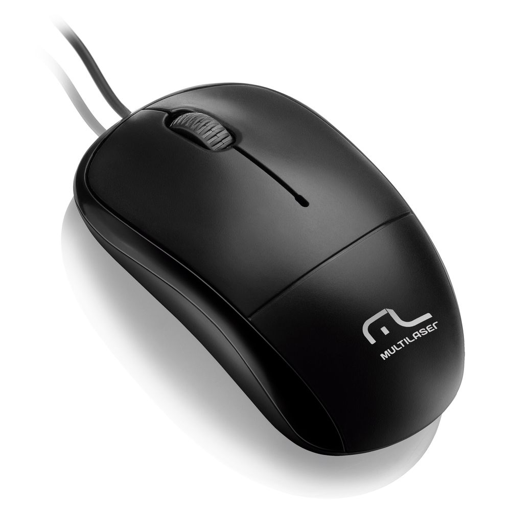 Mouse Multilaser Light Usb Preto - MO210 - Multilaser