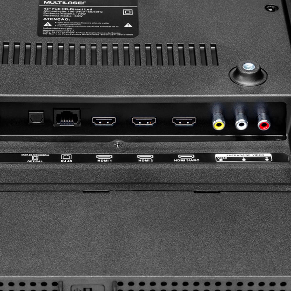 Tela 42 Polegadas FHD com Função Smart e Wi-fi Integrado Multilaser ...